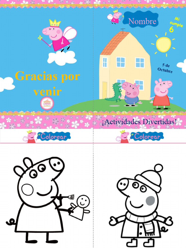 Libro para colorear Peppa Pig | PDF