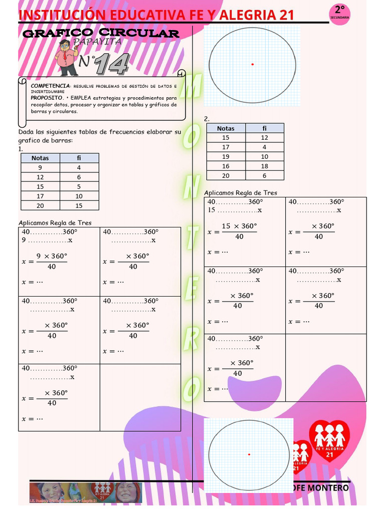 papayita 14 grafico circular Matemática | PDF