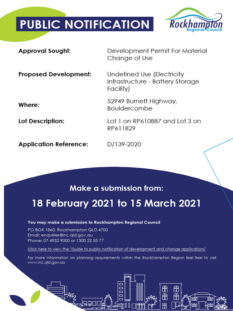 D139 2020 Public Notification | PDF | Electrical Grid | Habitat