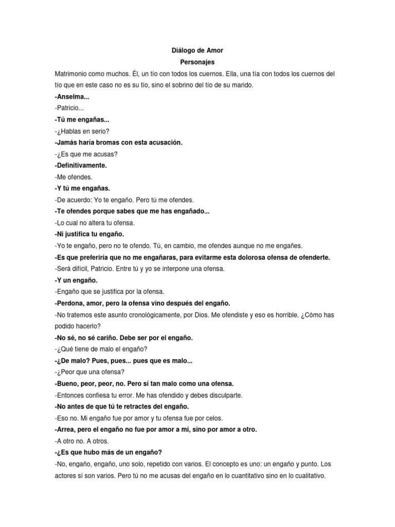 Diálogo de Amor de Tony Fergo | PDF