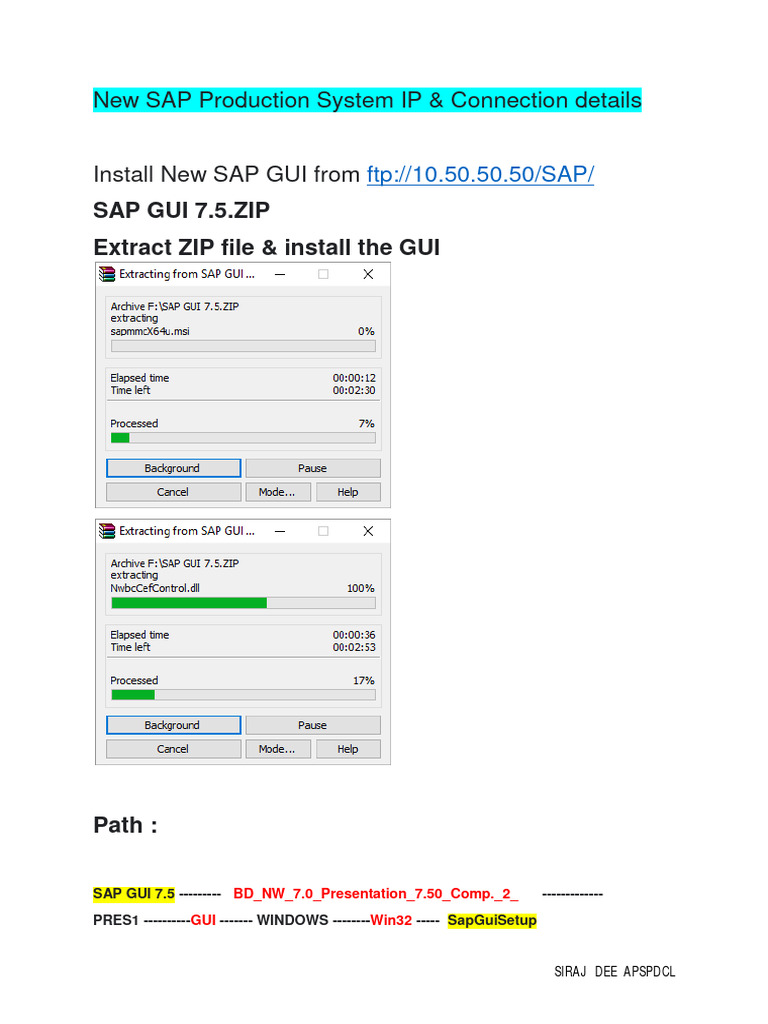 SAP GUI Installation and File Extension Guide | PDF | Computer File ...