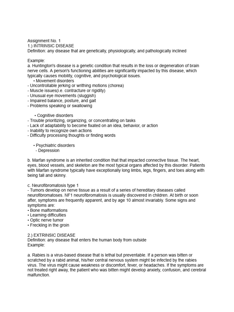 Histopatho Lec - Assignment No. 1 | PDF | Diseases And Disorders | Clinical Medicine
