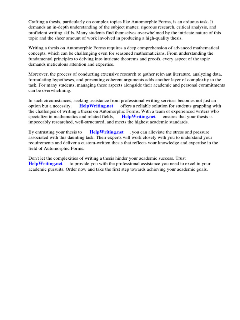 Automorphic Forms Thesis | PDF | Representation Theory | Mathematical Objects