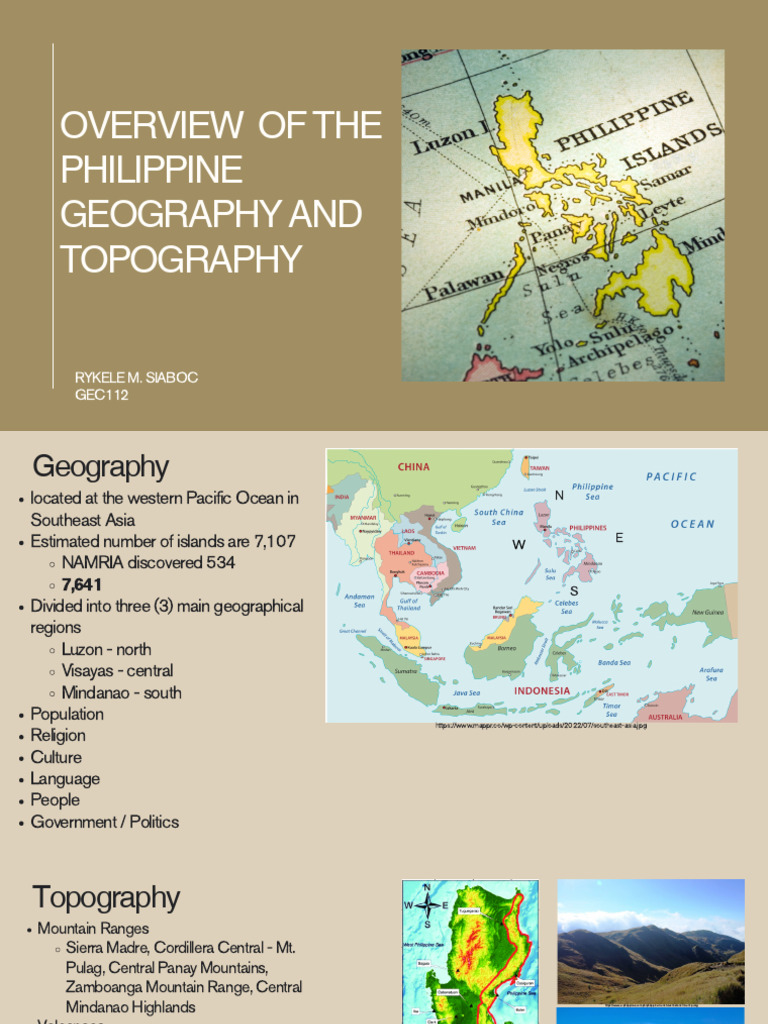 PH Geography and Topography | PDF | Mindanao | Luzon
