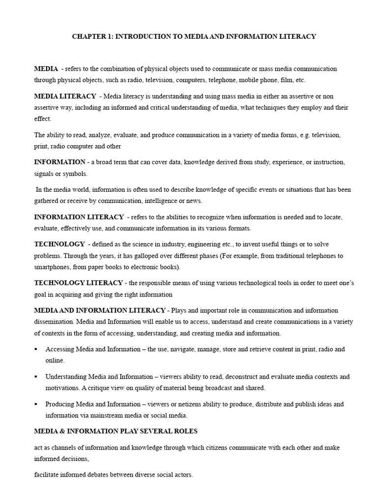 Unit 1 Introduction | PDF | Information | Mass Media Unit 1 Introduction | PDF | Information | Mass Media