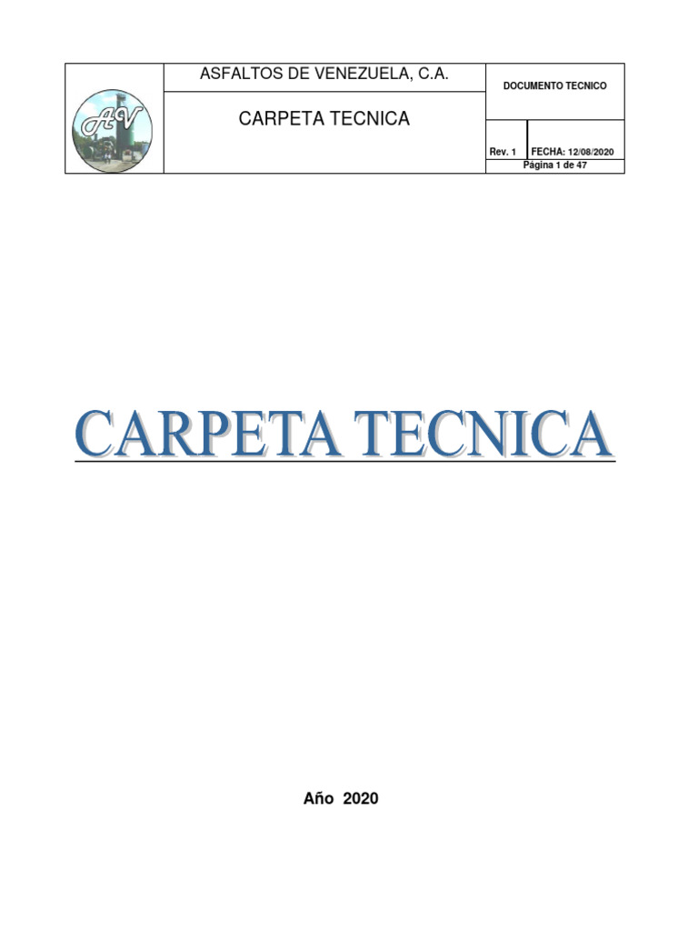 Carpeta Tecnica 2 | PDF | Business | Venezuela