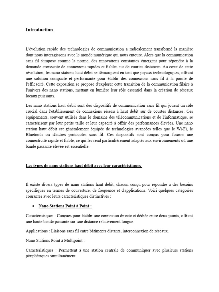 Nano Station | PDF | Débit binaire | Wi-Fi
