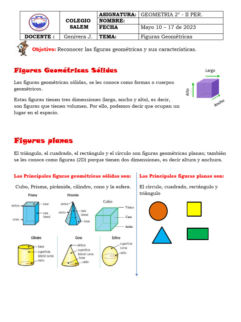 Figuras Geométricas: 2D y 3D | PDF | Geometría | Euclides
