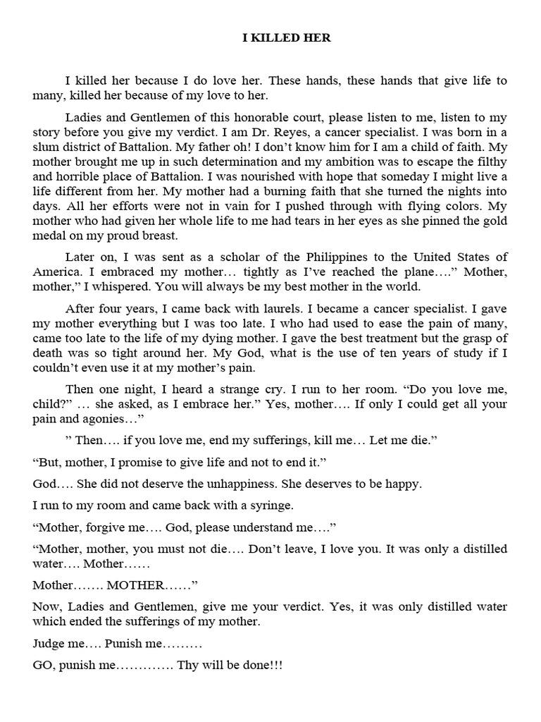 Declamation Piece | PDF