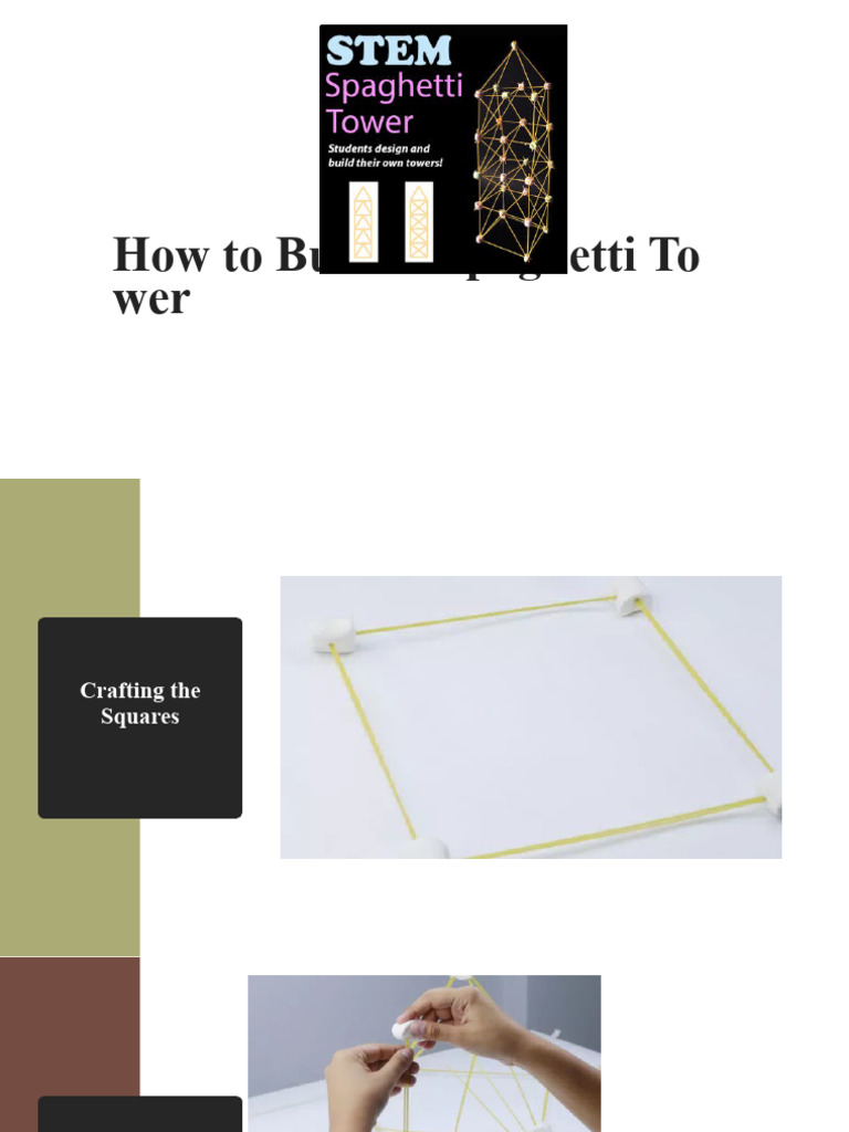 How To Build A Spaghetti Tower | PDF | Cooking, Food & Wine | Home & Garden
