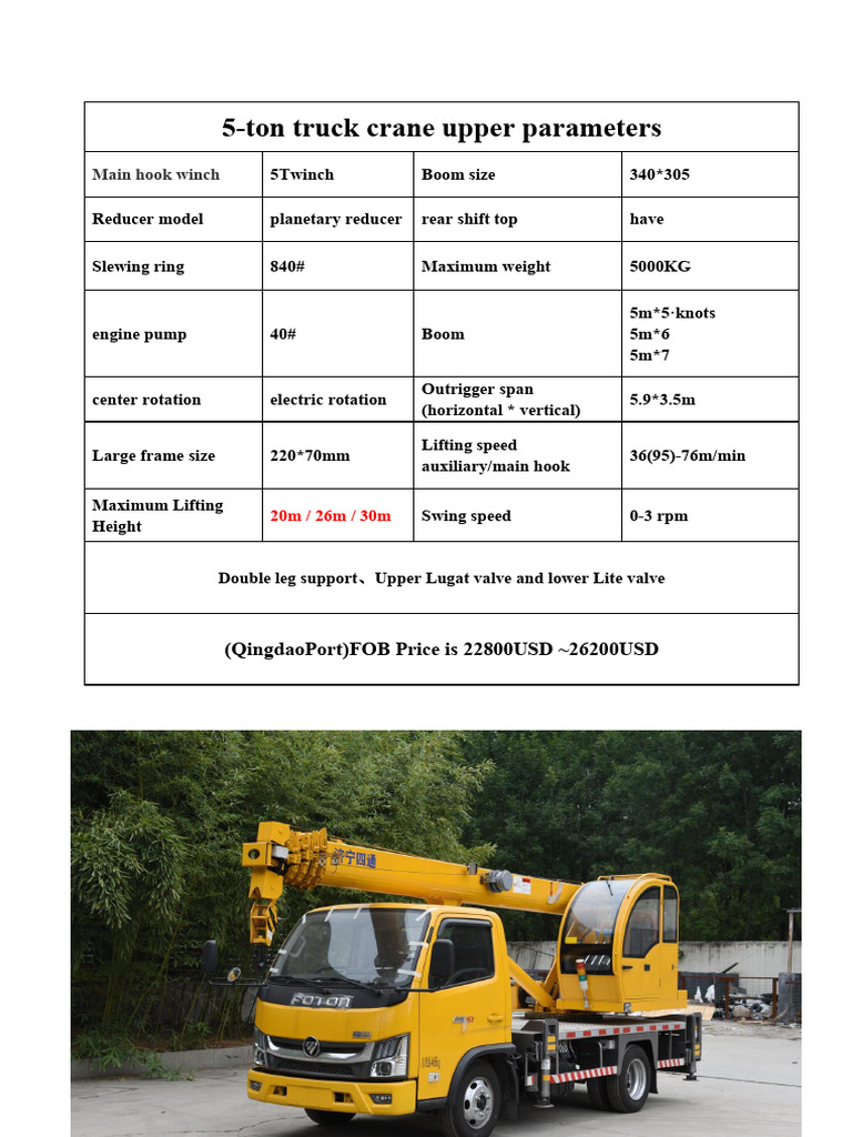 Truck Crane Catalog-English-Version -whit price | PDF | Crane (Machine ...