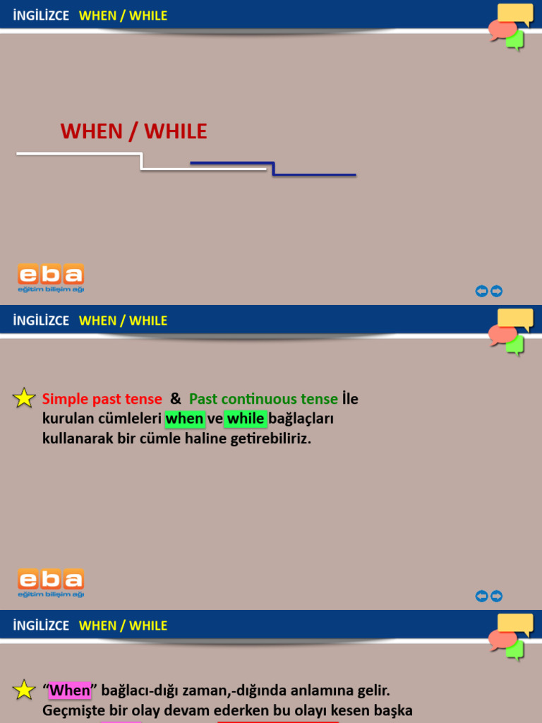Using When and While in English Grammar | PDF