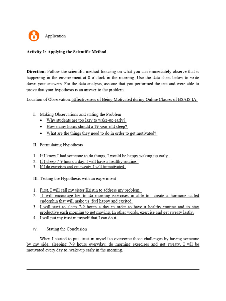 STS APPLICATION | PDF | Scientific Method | Learning