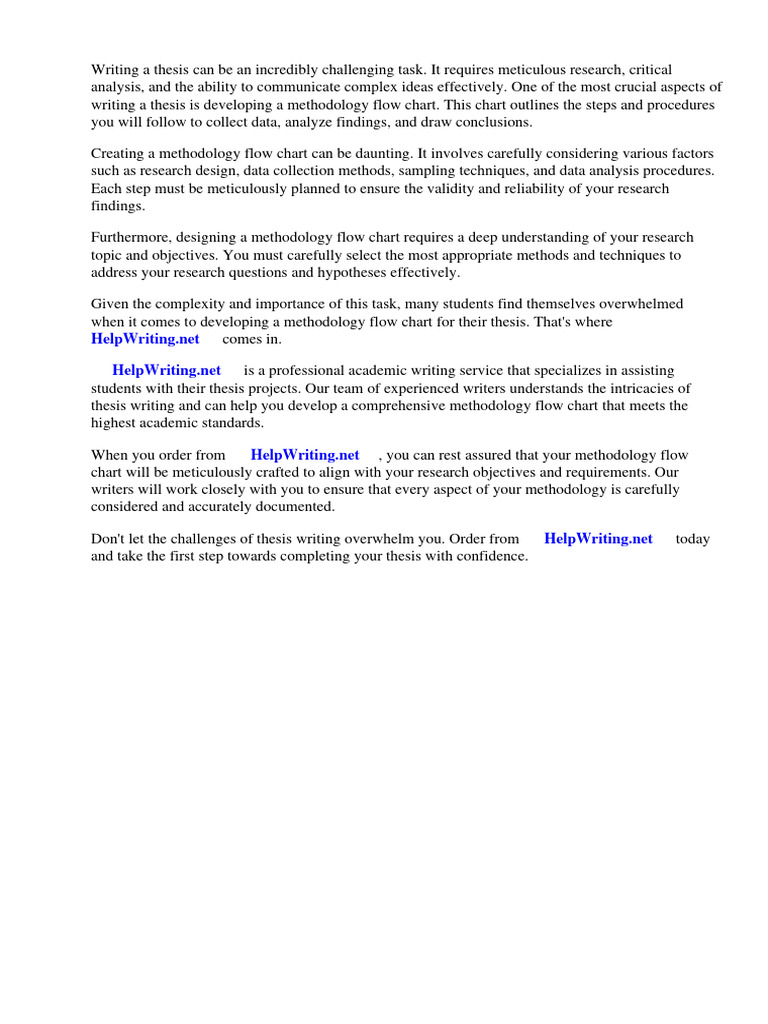 Thesis Methodology Flowchart Guide | PDF | Methodology | Thesis