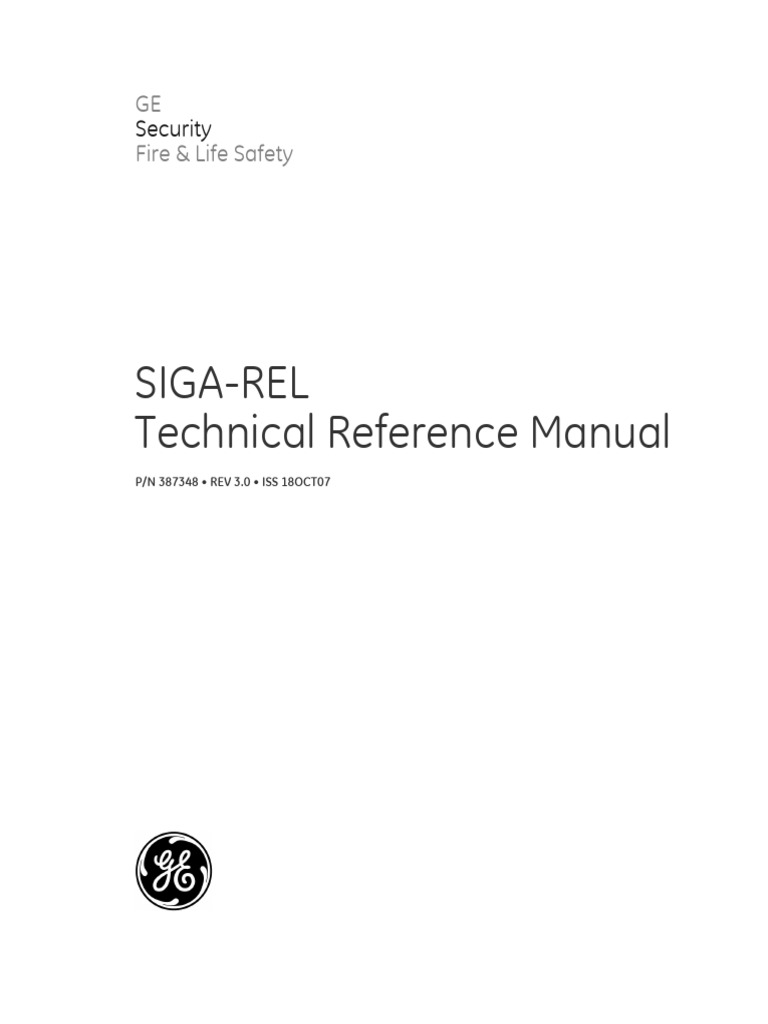 Siga Rel Manual | PDF | Fire Sprinkler System | Electrical Engineering