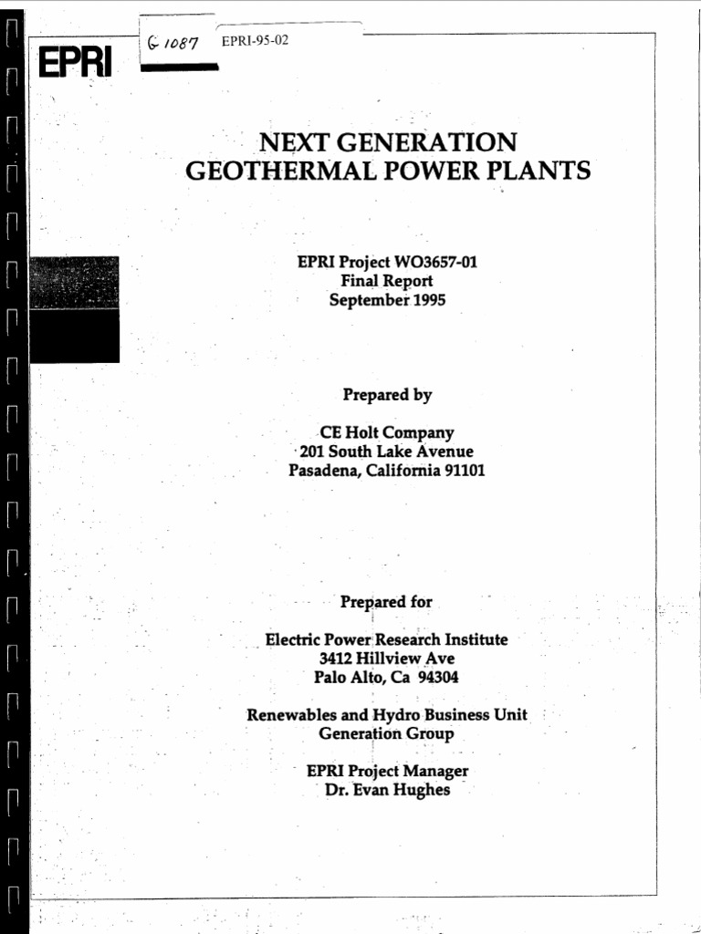 Next Generation Geothermal Power Plant | PDF | Gas Turbine | Power Station