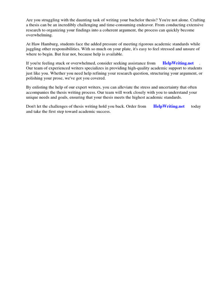 Haw Hamburg Bachelor Thesis | PDF | Databases | World Wide Web