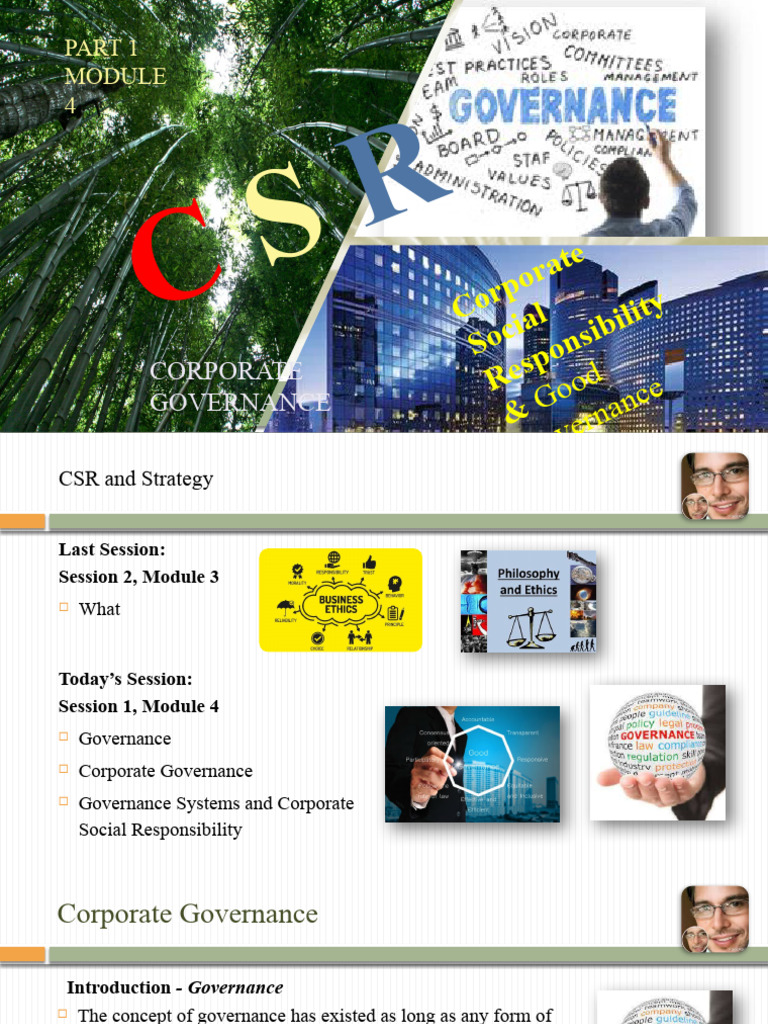 CSR Governance PPT Module 4 Slides 92 To 115 | Download Free PDF | Governance | Sustainability