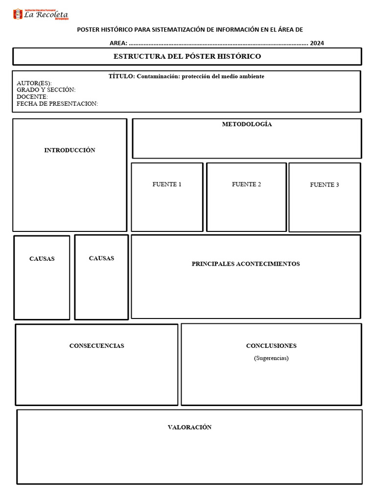 Ficha Formato para Poster Historico | PDF