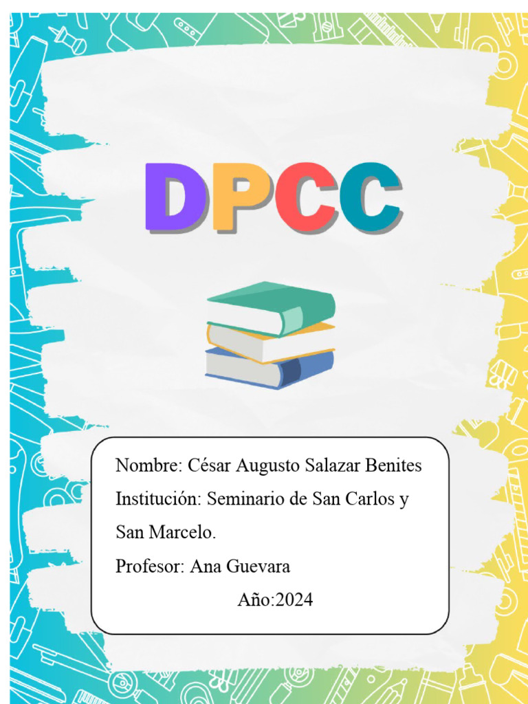 Caratula de DPCC para Secundaria | PDF