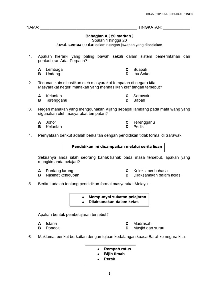 Ujiantopikal Sej F3 | PDF