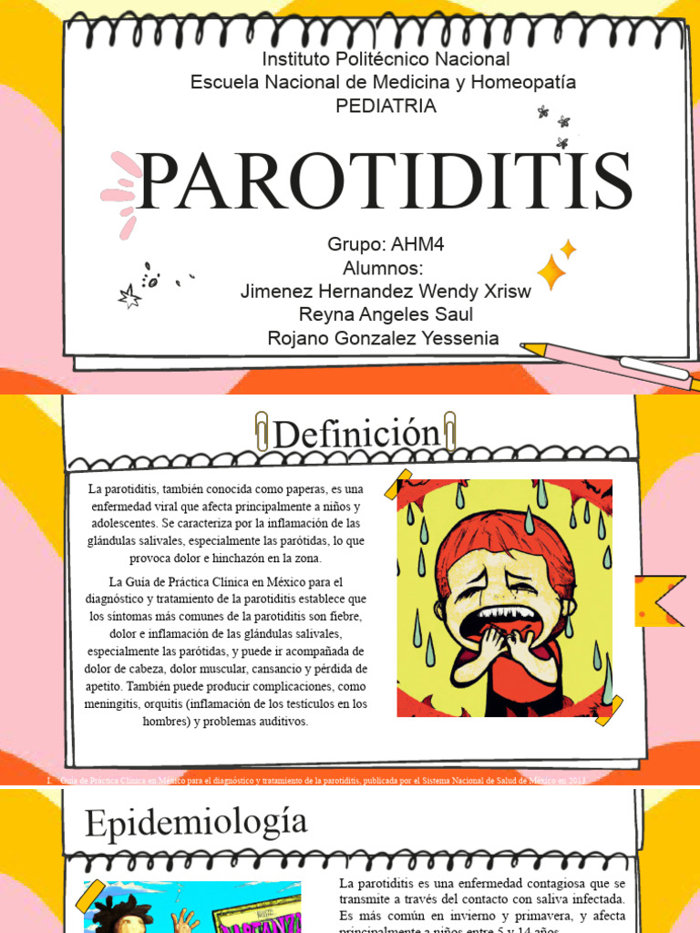 Guía sobre Parotiditis en Pediatría | PDF | Medicina CLINICA ...