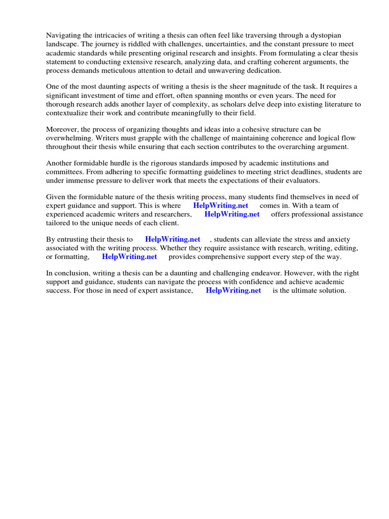 Thesis Dystopia | PDF | Dystopia | Utopian And Dystopian Fiction