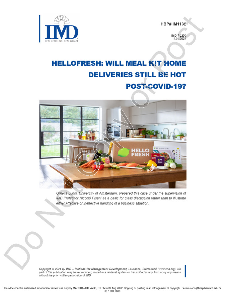 Hello Fresh | PDF | Carbon Offset | Marketing