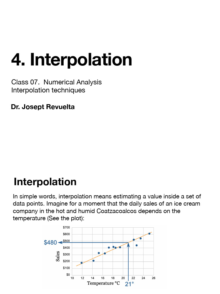Interpolation_techniques | PDF | Interpolation | Mathematics Of Computing