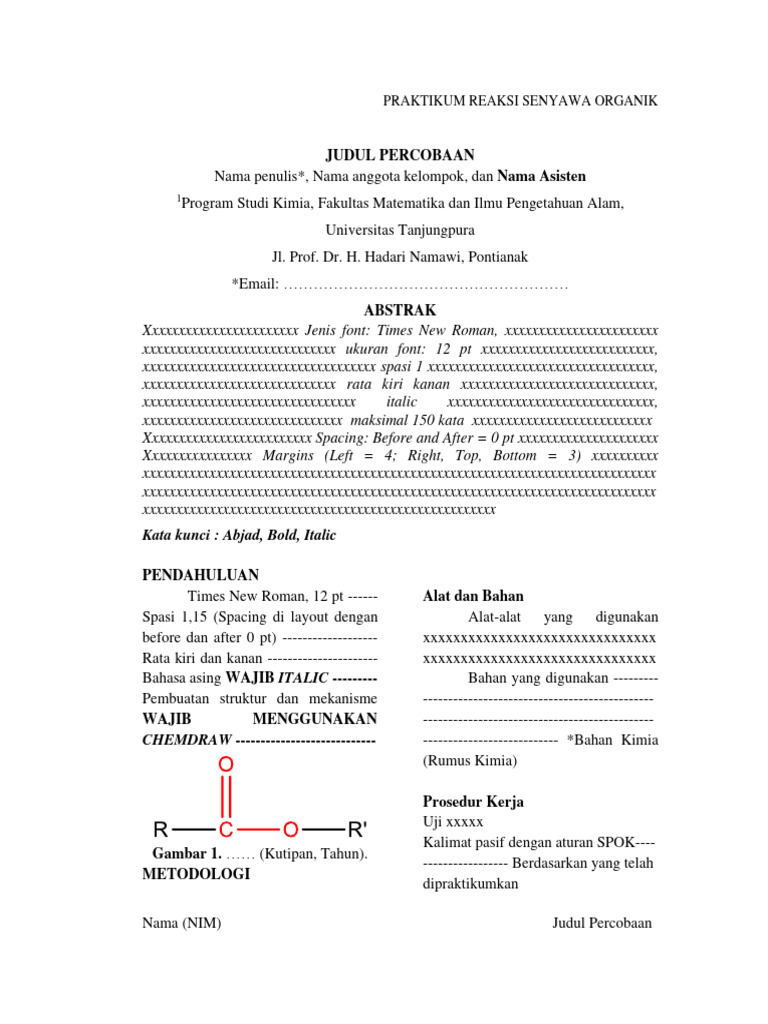 Format Penulisan Laporan RSO | PDF