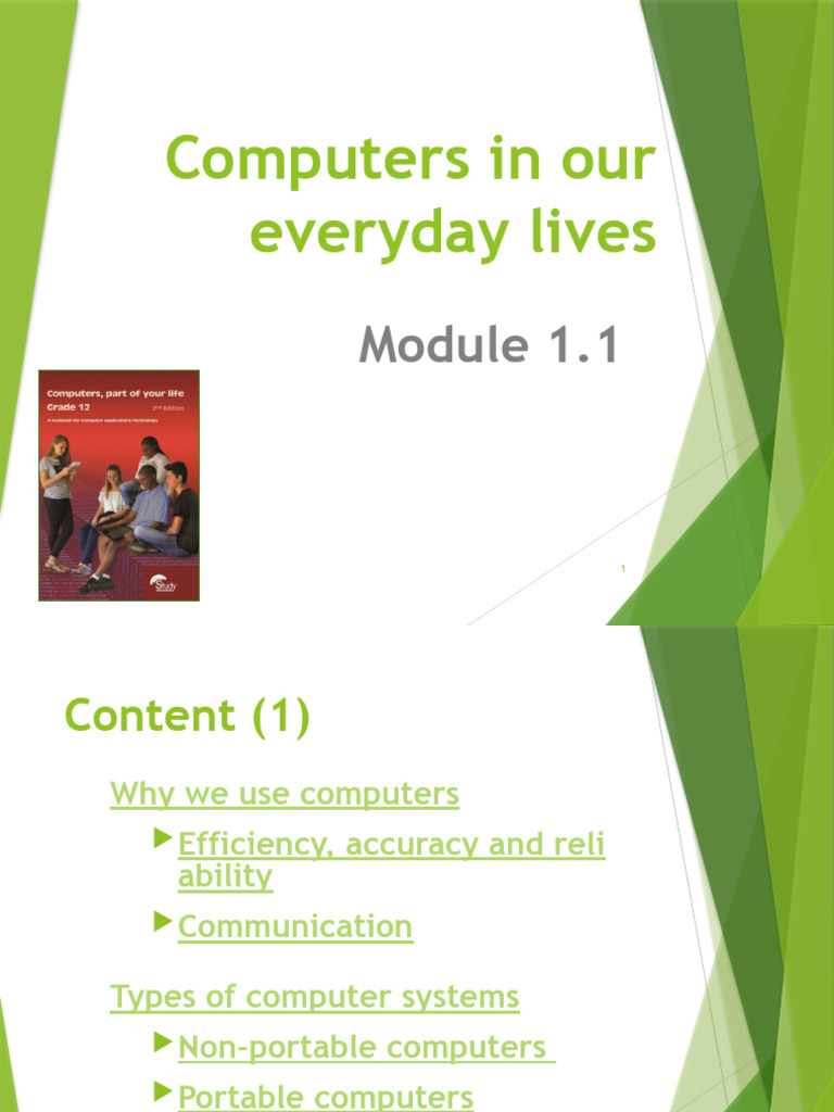 1 - 1 Computers in Everyday Lives (CAT Grade 12) | PDF | Laptop ...