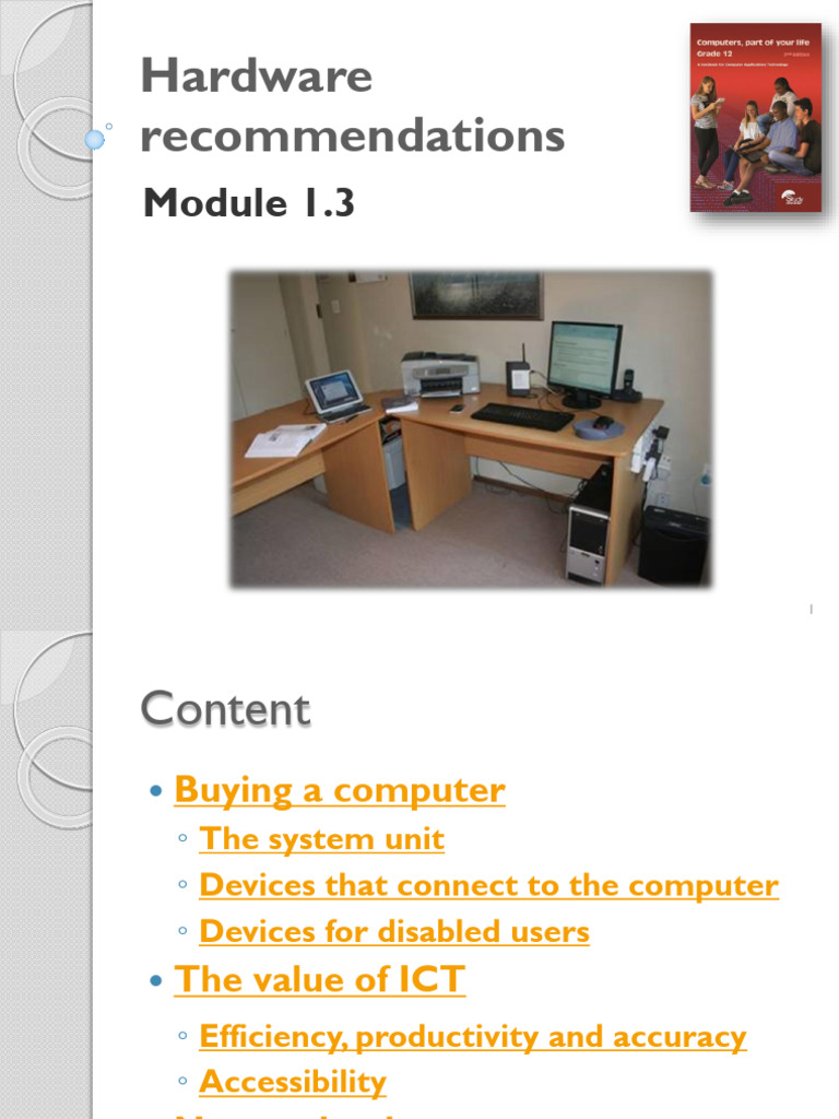1 - 3 Hardware Recommendations (CAT Grade 12) | PDF | Random Access ...