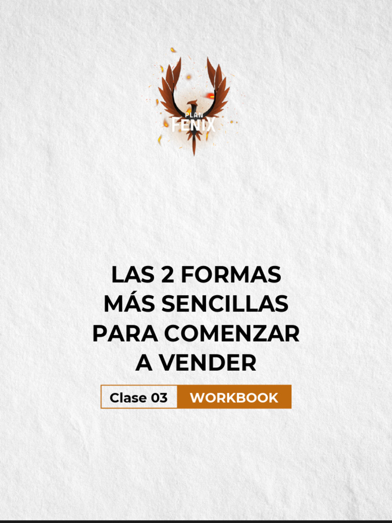 Workbook #3 Plan Fenix | PDF