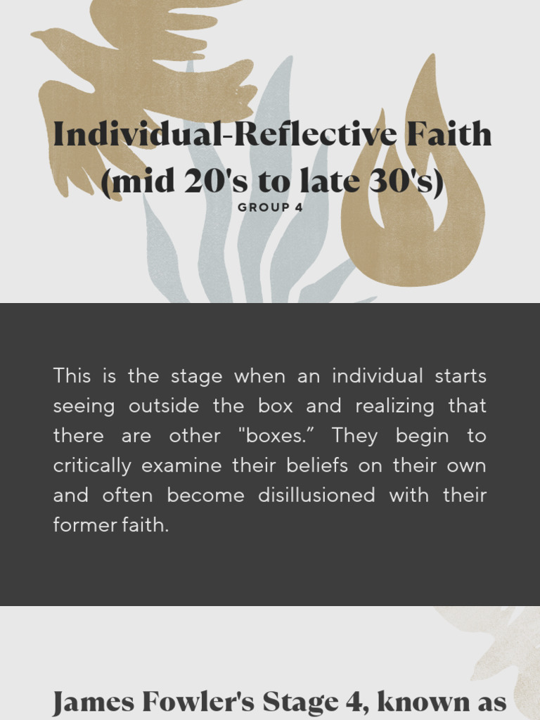 Understanding Individuative-Reflective Faith | PDF | Faith | Autonomy