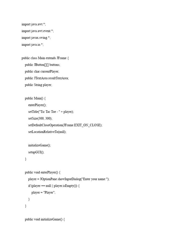 Tictactoe | PDF | System Software | Programming Paradigms