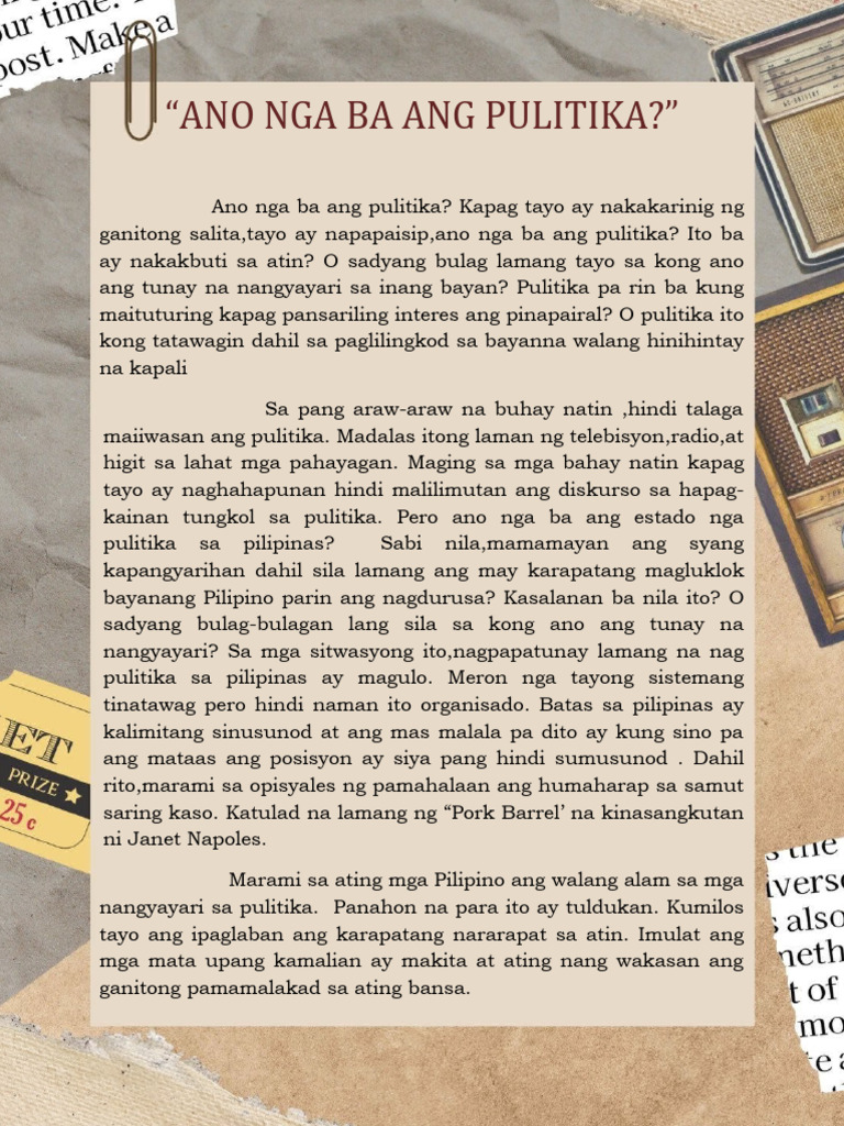Ano Nga Ba Ang Pulitika | PDF