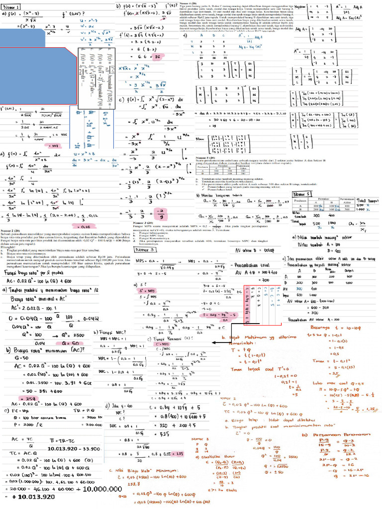 Cheatc Sheet Uas Mzteko | PDF