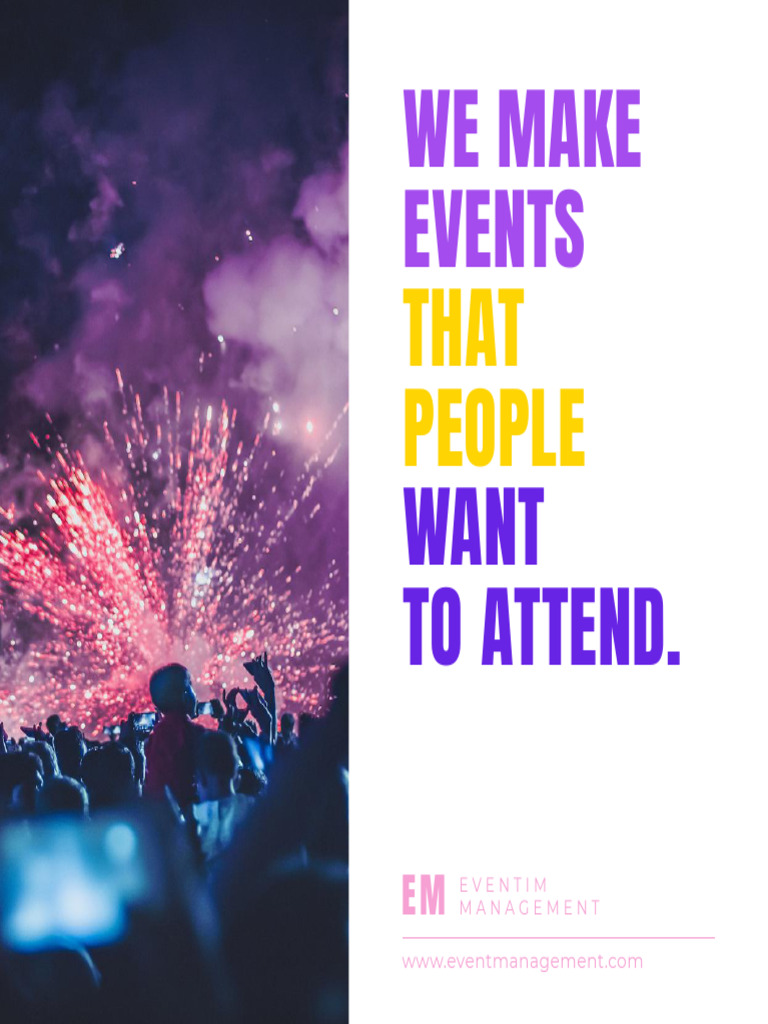 Interactive Event Company Brochure Design | PDF