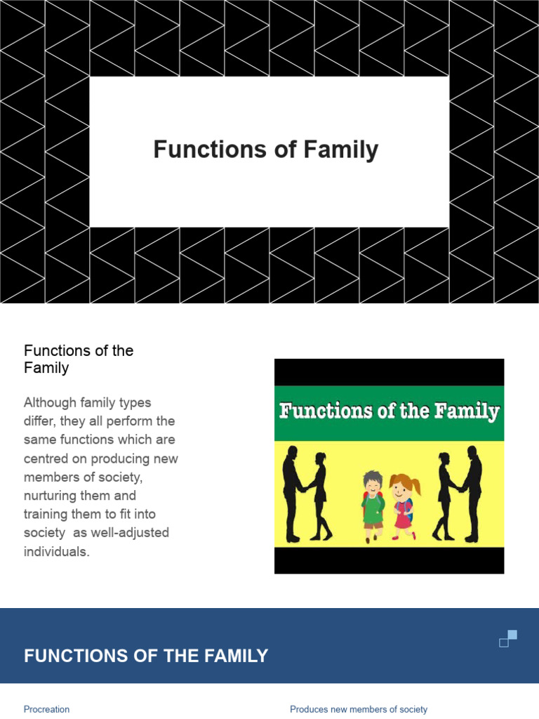 Functions of Family | PDF | Family | Socialization