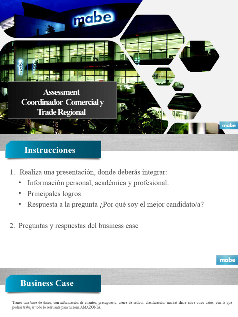 Assessment Coordinador Comercial y Trade Regional 2023 (1) | PDF | Presupuesto