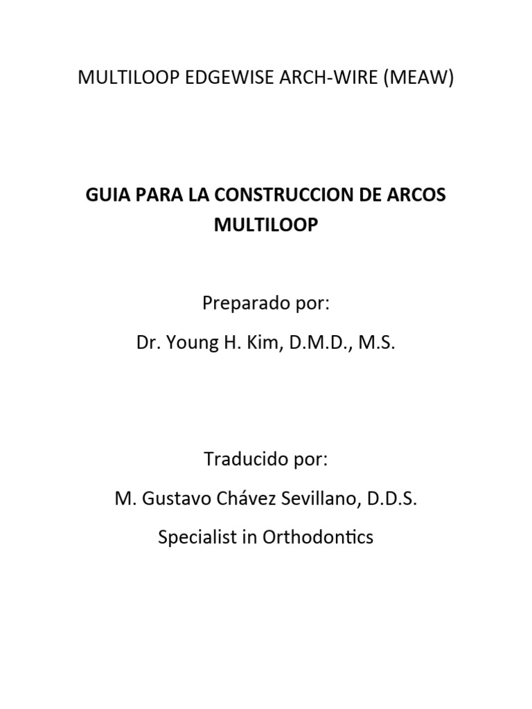 Guía de confección de MEAW | PDF