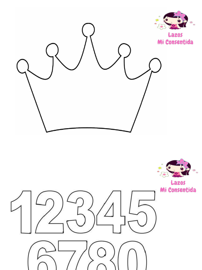 Patron Corona de Cumpleaños y Números | PDF