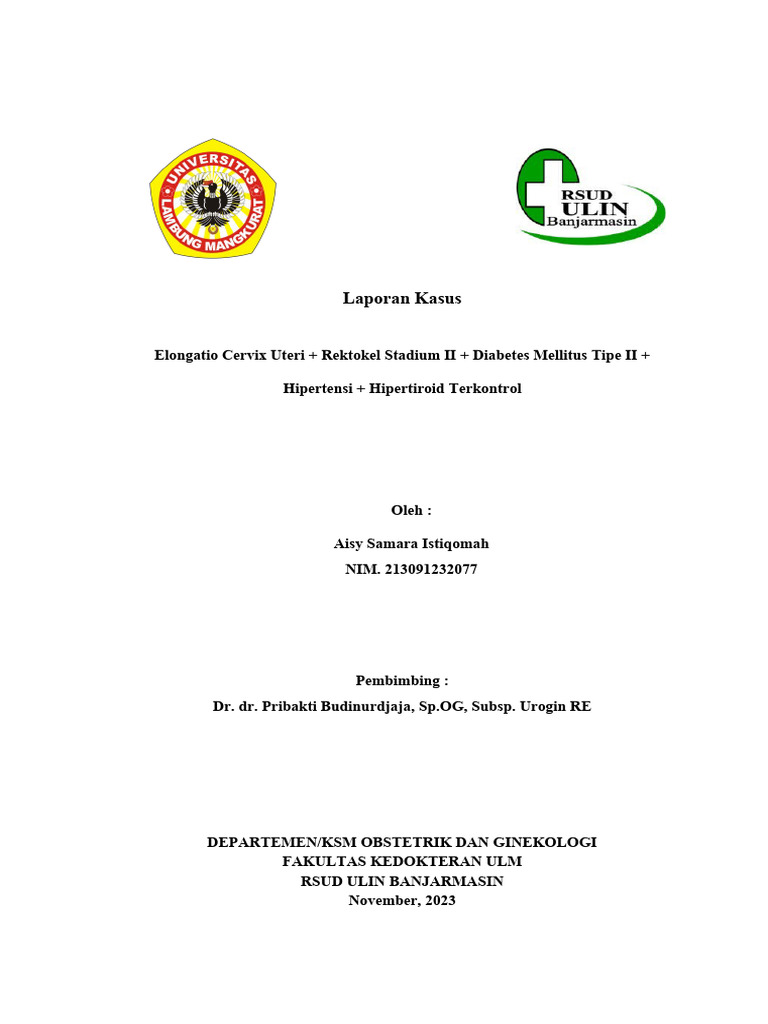 Laporan Kasus Obsgyn | PDF