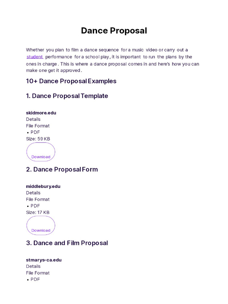 Dance | PDF