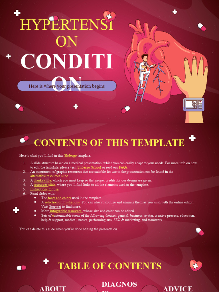 Hypertension Condition by Slidesgo | PDF | Planets | Planets In Astrology