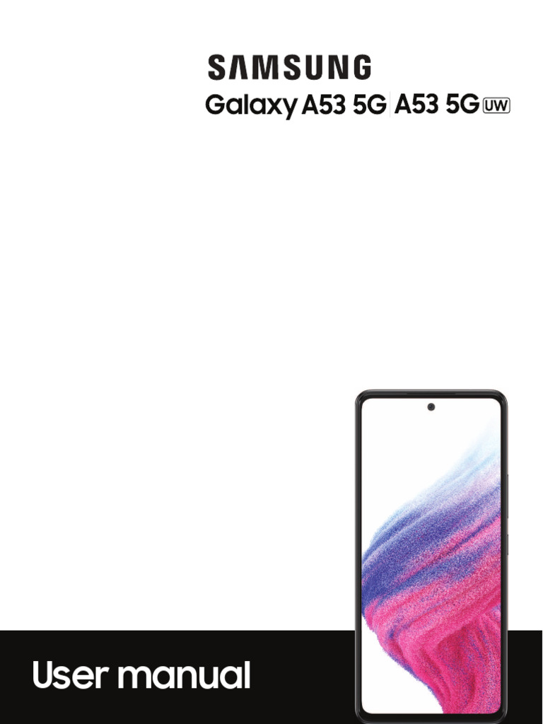 Samsung Galaxy A53 5G User Guide | PDF | Icon (Computing) | Computer ...
