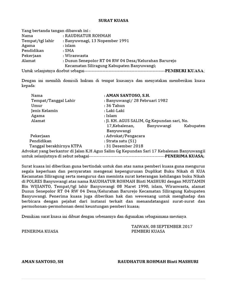 Surat Tugas 2018 | PDF