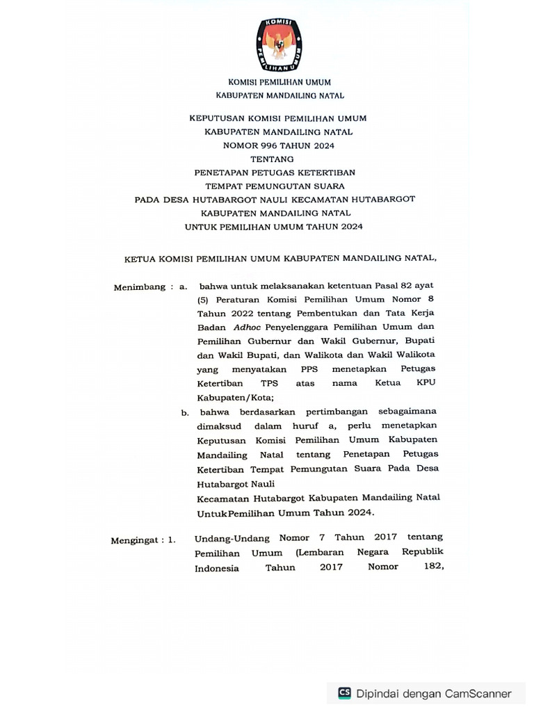 SK Linmas Fix HTB Nauli-1-2 | PDF