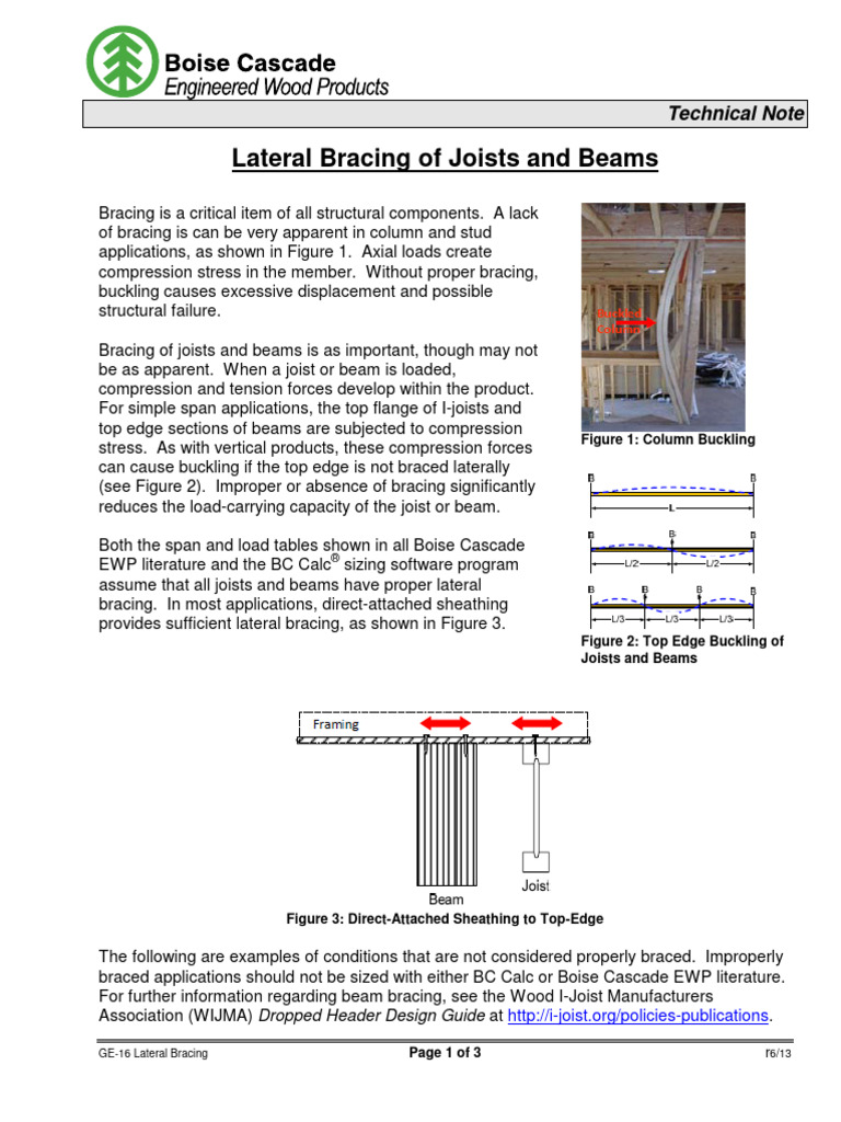 GE-16_Lateral_Bracing | PDF | Buckling | Beam (Structure)