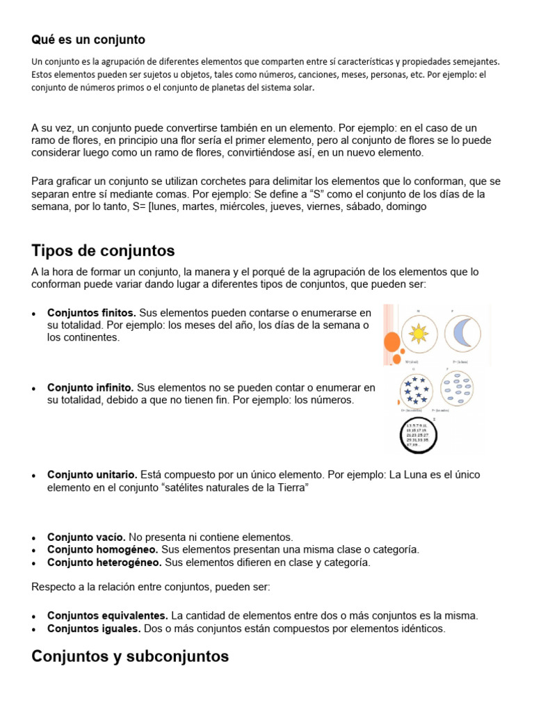 Qué Es Un Conjunto | PDF | Conjunto (Matemáticas) | Matemáticas